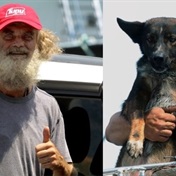 Mens se beste vriend: Buddy en Hartley beskerm 2-jarige wat in woud ...