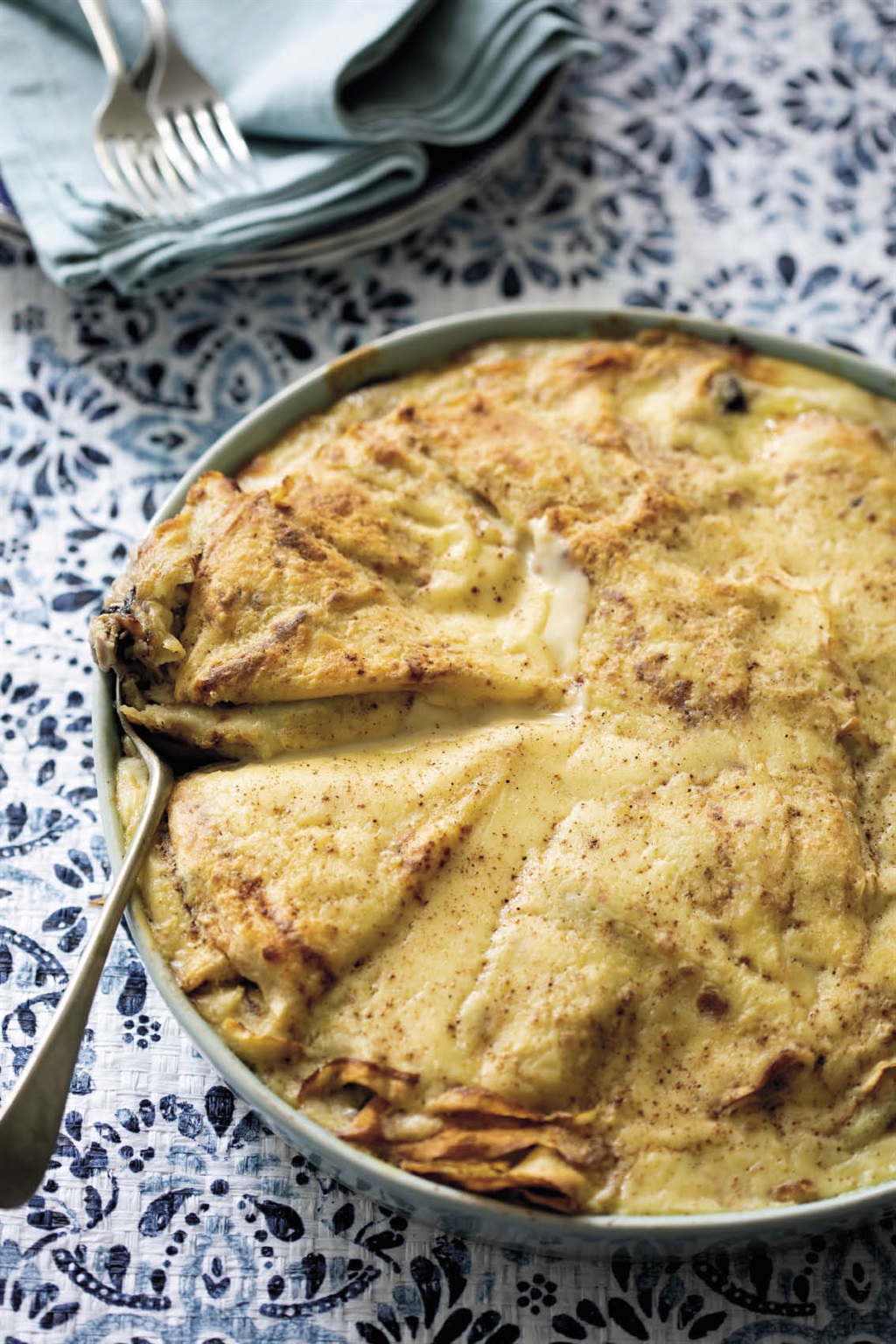 Gevulde hoender-en-sampioenpannekoek | Landbou