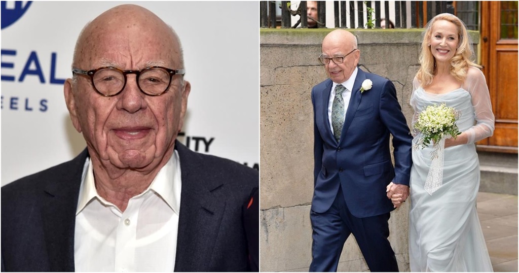 Nr. 6 dalk Die Een? Rupert Murdoch (92) met nuwe liefie aan sy sy op ...