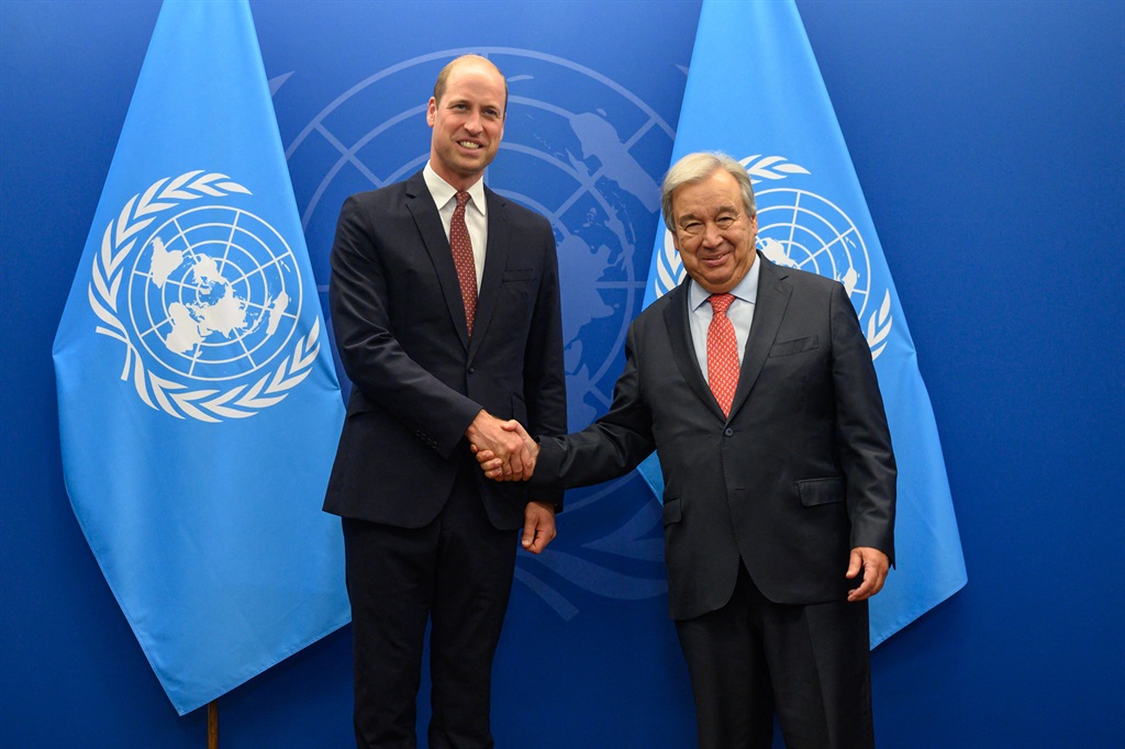 Prince William talks climate change with UN chief and meets with ...