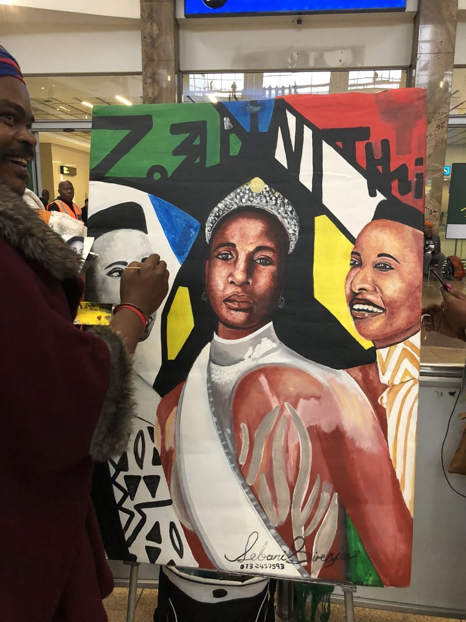 Pics: Rasta paints Miss Universe Zozibini | Daily Sun