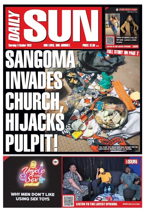 Today's front page | Daily Sun
